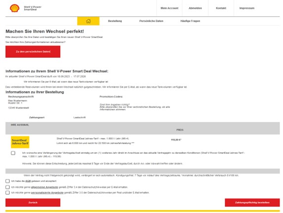 Wie kann ich meinen Shell V-Power SmartDeal Tarif wechseln oder ...
