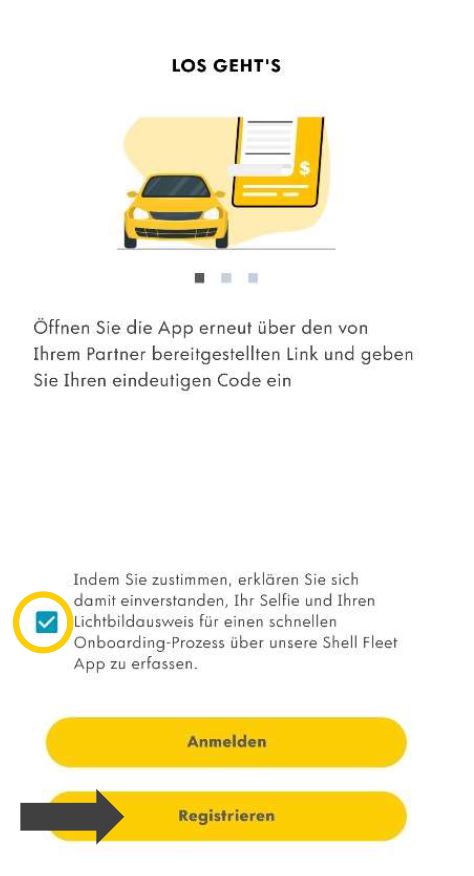 Wie melde ich mich in der Shell Fleet App mit einem persönlichen ...