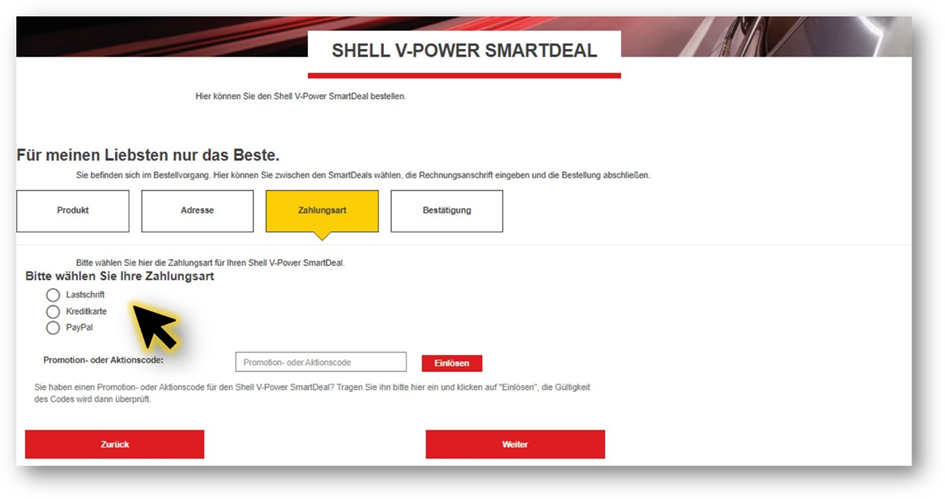 Wie buche ich den Shell V-Power SmartDeal online? – Shell Germany