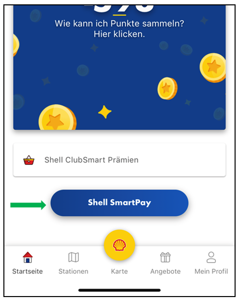 Wo finde ich Shell SmartPay in der Shell App? – Shell Germany