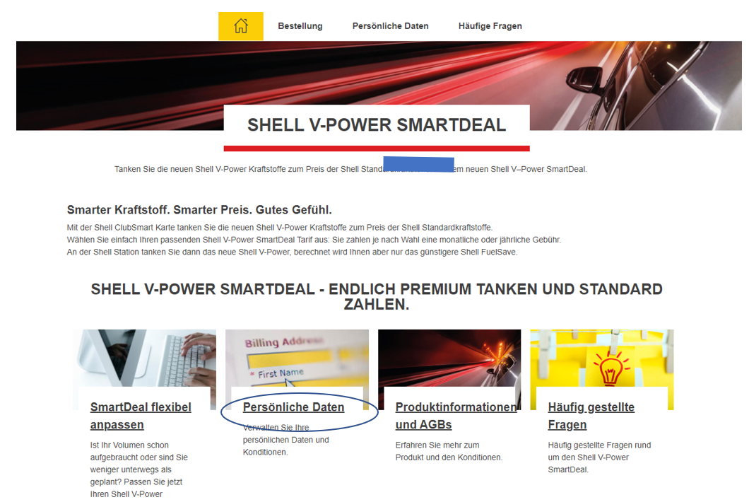 Erhalte ich beim Kauf des Shell V-Power SmartDeals eine Rechnung ...