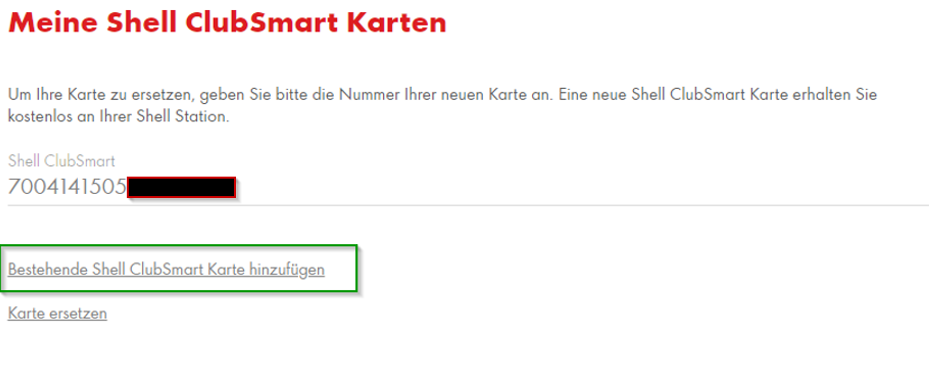 Wie kann ich auf der Website eine Karte zu meinem Benutzerkonto ...